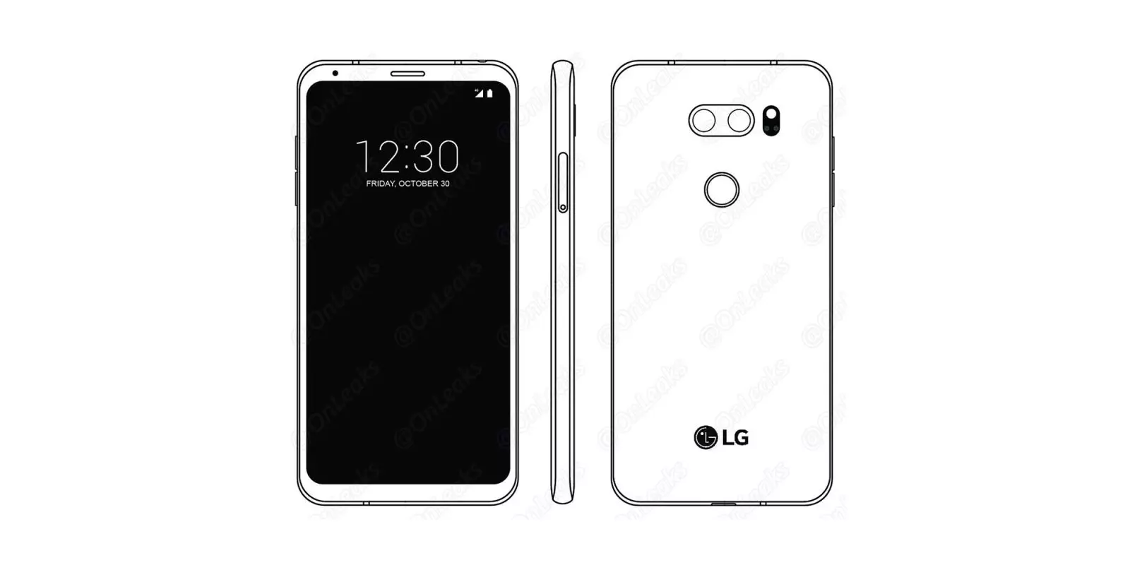 LG V30: lietotāja rokasgrāmatā noplūdušais attēls apstiprina tālruņa pazīstamo dizainu 62251_1