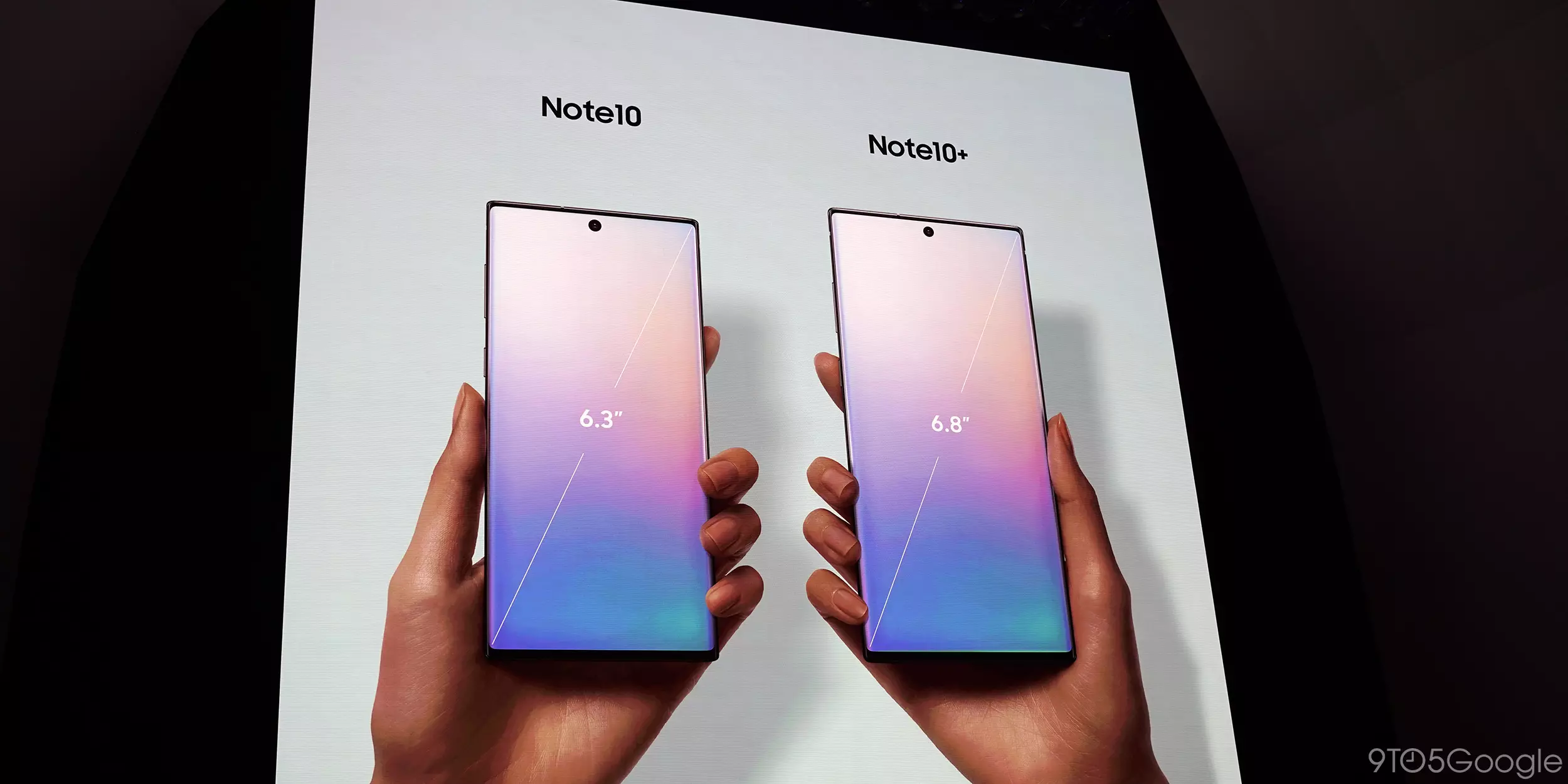 Dimensiunile ecranului Galaxy Note 10