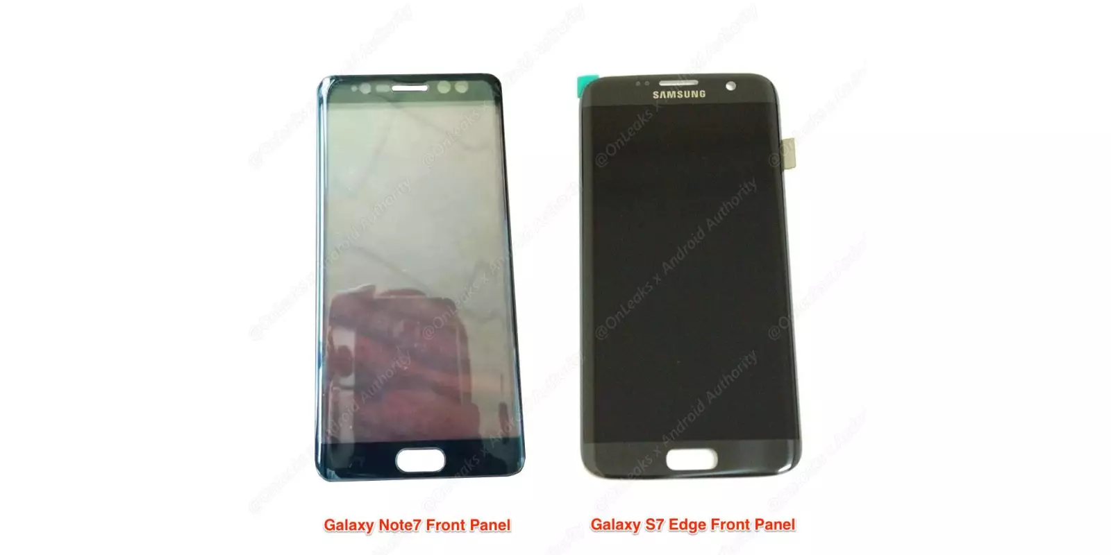 Leaked gaban panel na Galaxy Note 7 da gangan ya tabbatar da kasancewar na'urar daukar hoto iris 65750_1