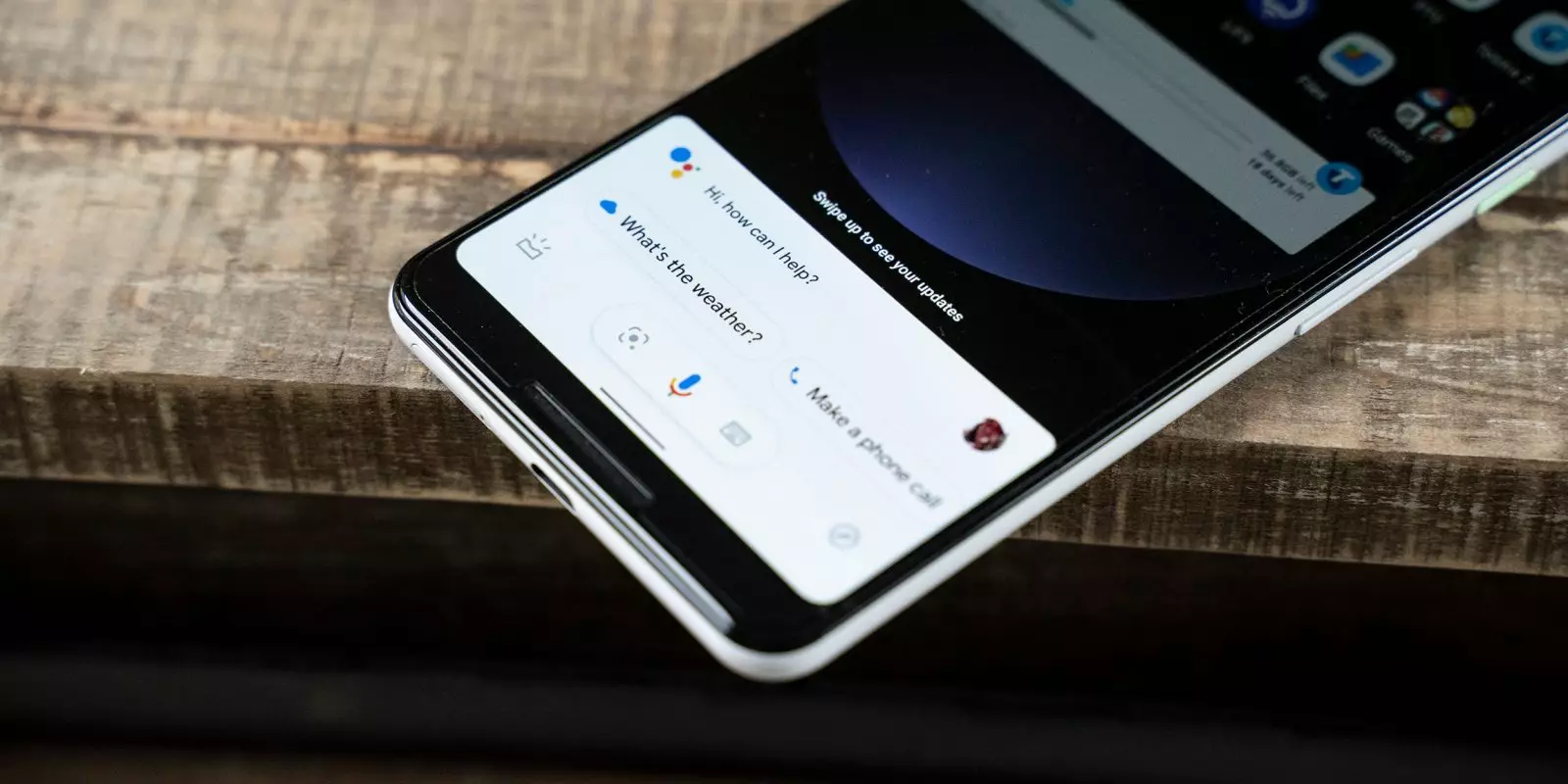 interfície compacta de Google Assistant