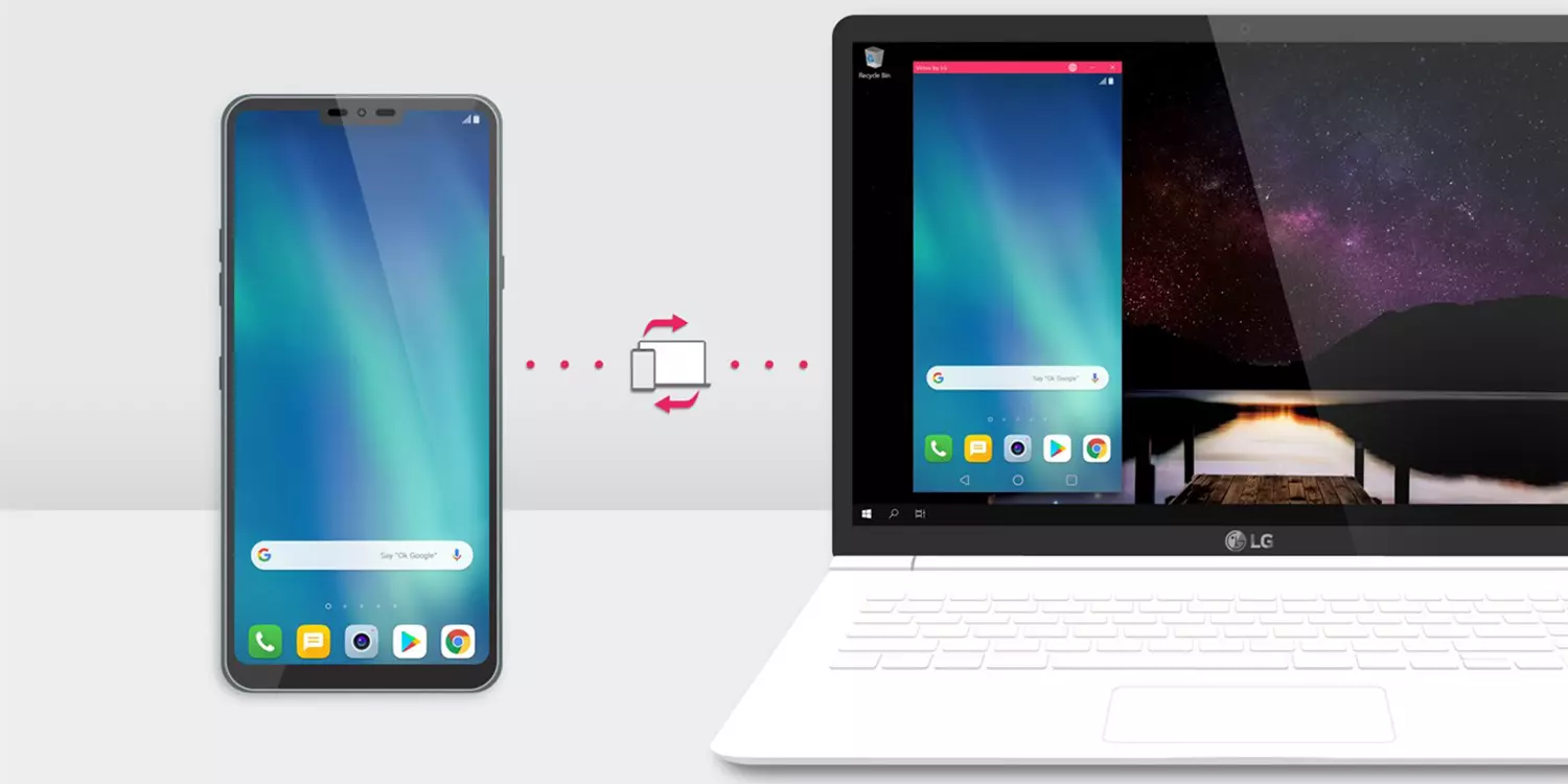 LG Virtoo Windows 10 ಲಿಂಕ್ ಮಾಡಲಾಗುತ್ತಿದೆ
