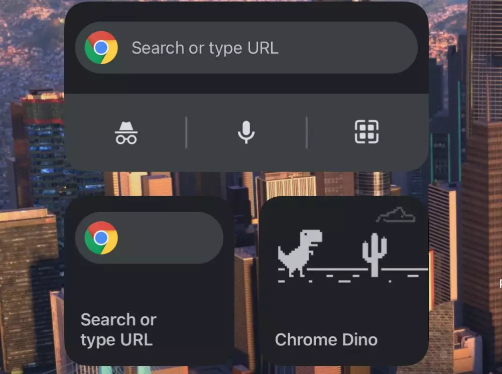 Chrome 90 iPhone Widget