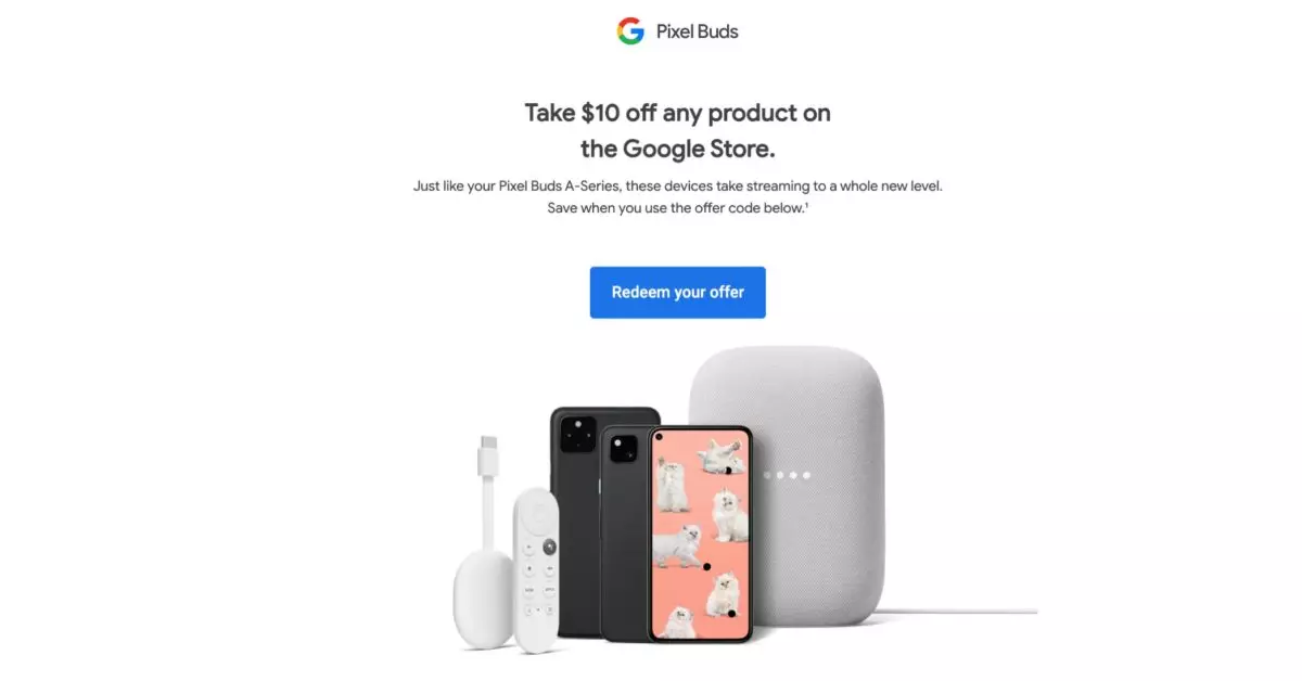 ម្ចាស់ Pixel Buds A-Series ទទួលបានឥណទាន Google Store $10