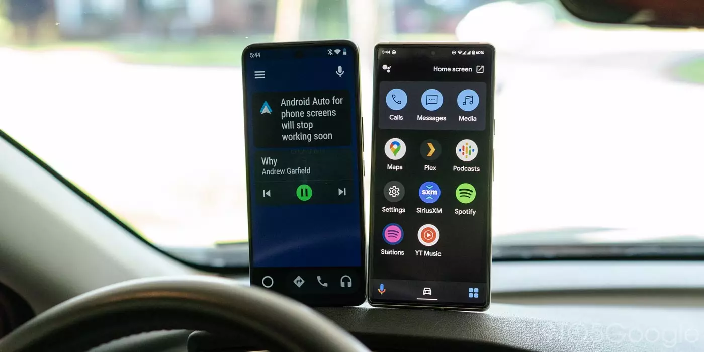 google assistent køretilstand og android auto til telefonskærme