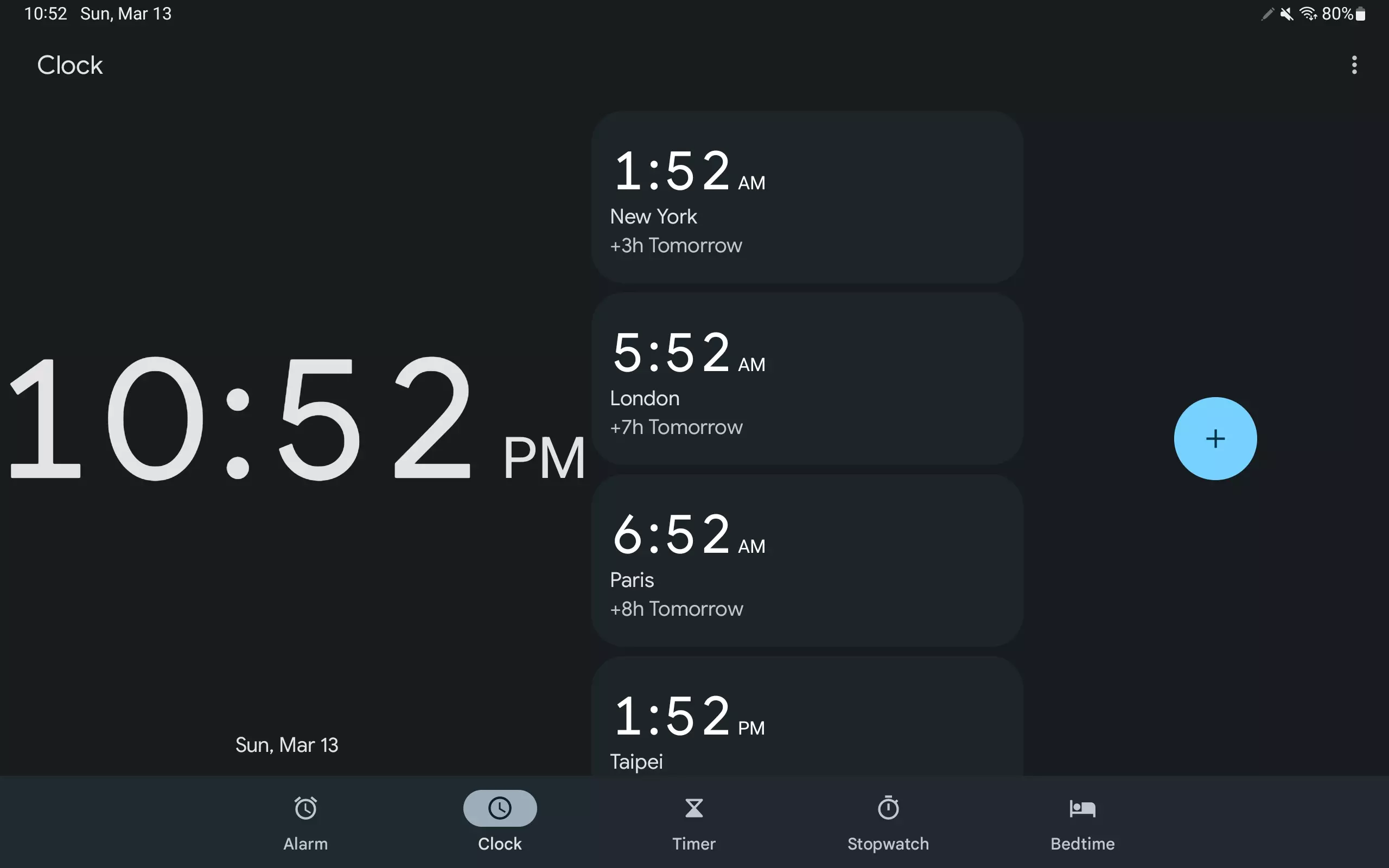 Google Clock 7.2 membawakan reka bentuk semula tablet dengan rel navigasi 69_3