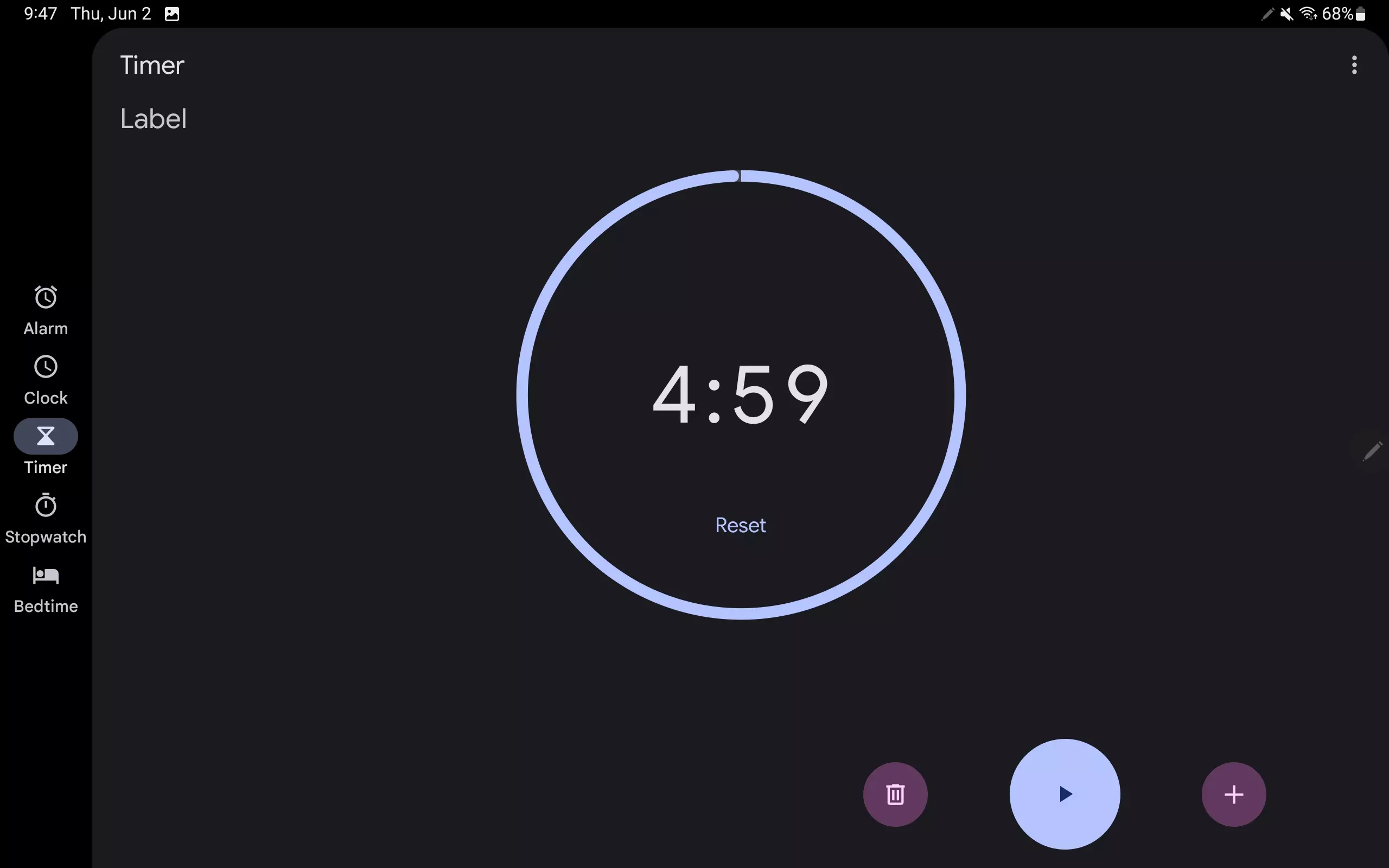 Tableta Google Clock