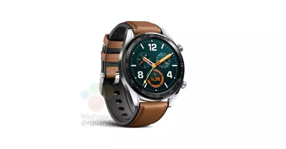 Huawei Watch GT 14 күндік аккумулятордың рендерінде ағып кетті