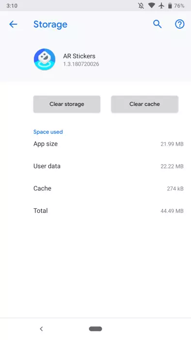 AR Stickers 1.3 bütün daxil edilmiş stiker paketlərini, arıqlama proqramını 50 MB-a ayırır [APK Insight] 7180_4