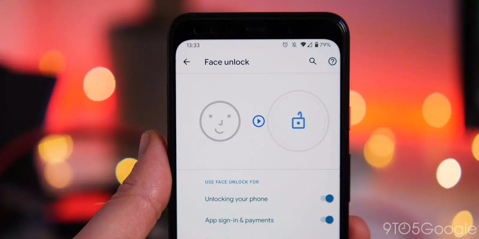 Face Unlock Pixel 4 XL