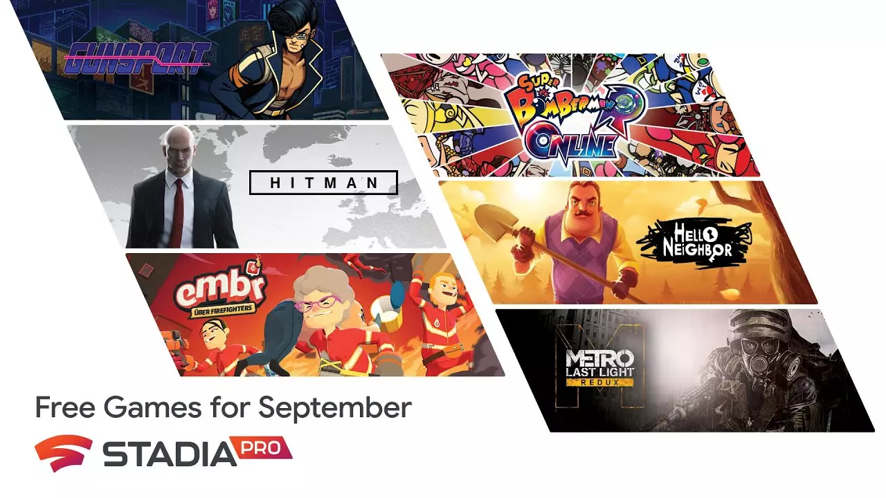 Stadia Pro-games voor september