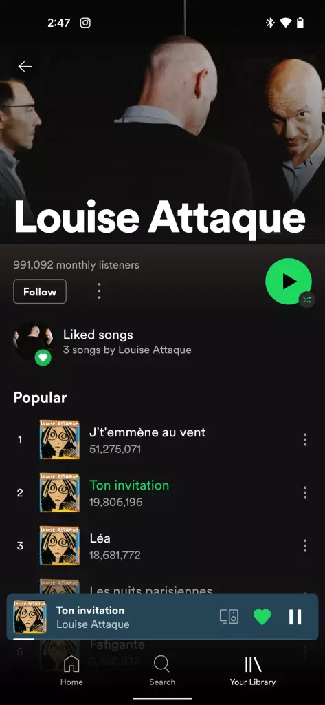 Il-miniplayer ta' Spotify issa jaqbel mal-kuluri fuq it-tagħmir Android 8115_7