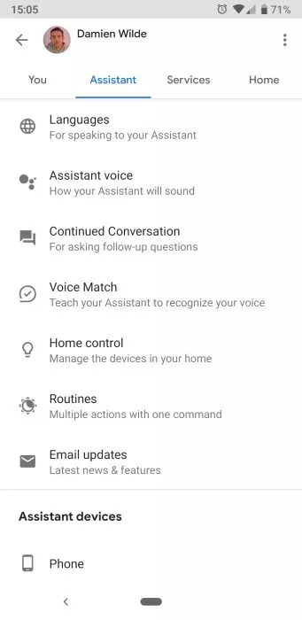 Google Home podkastları addım 1