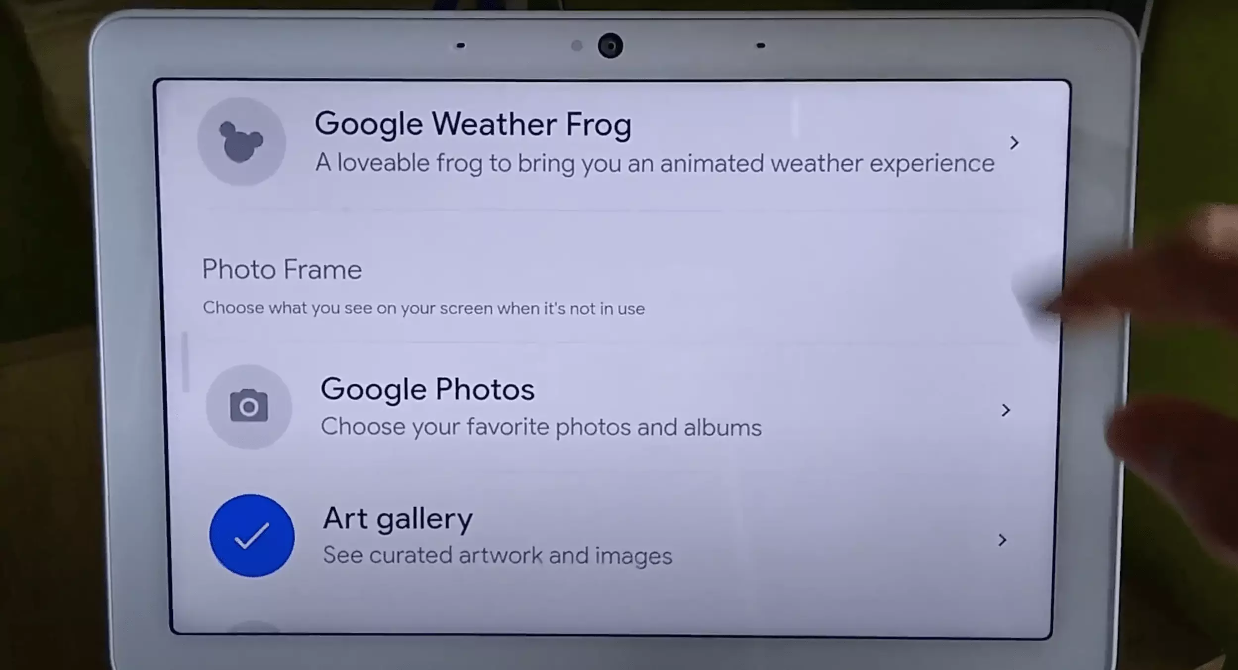 Gipagawas sa Google ang 'Weather Frog' nga orasan sa Nest Hub & Hub Max 8391_3