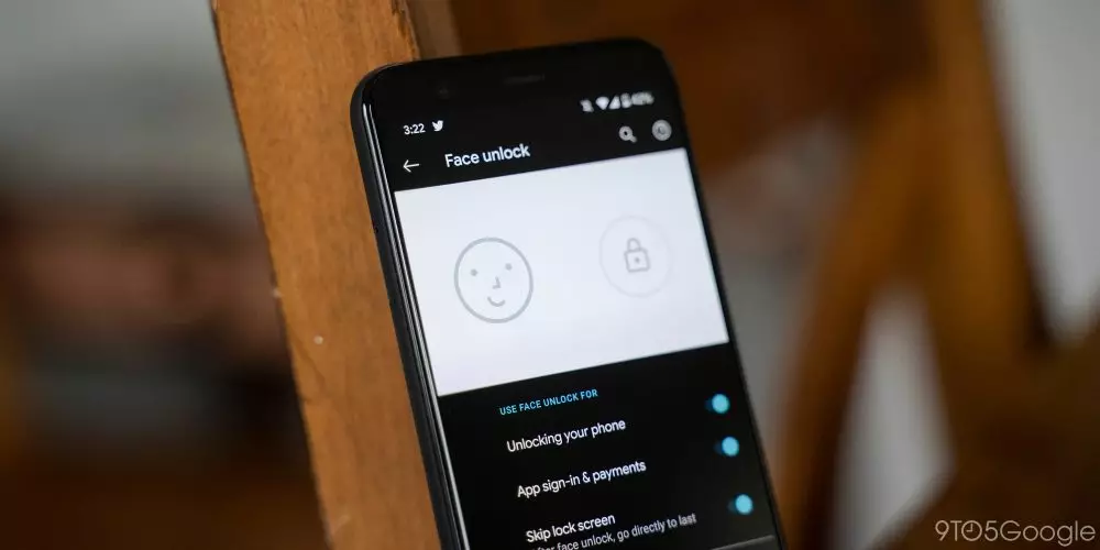 Pixel 4 Face Unlock-Einstellungen