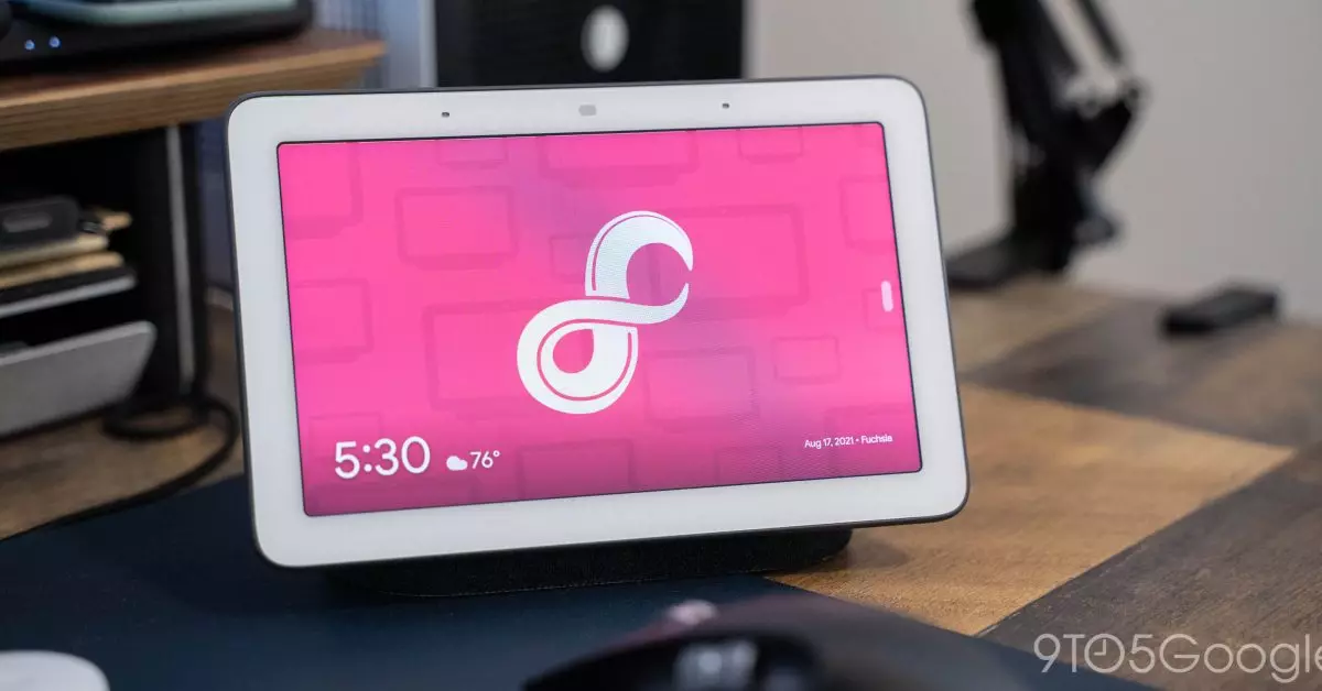 Google Fuchsia fa'afouga fa'asalalau lautele i le 1st gen Nest Hubs