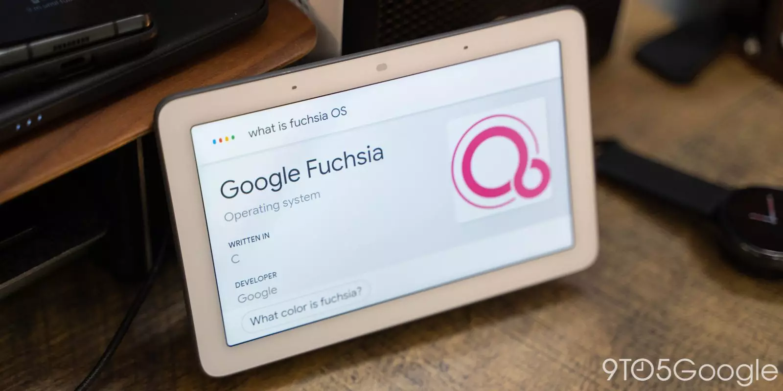 Nest Hub တွင် Google Fuchsia OS