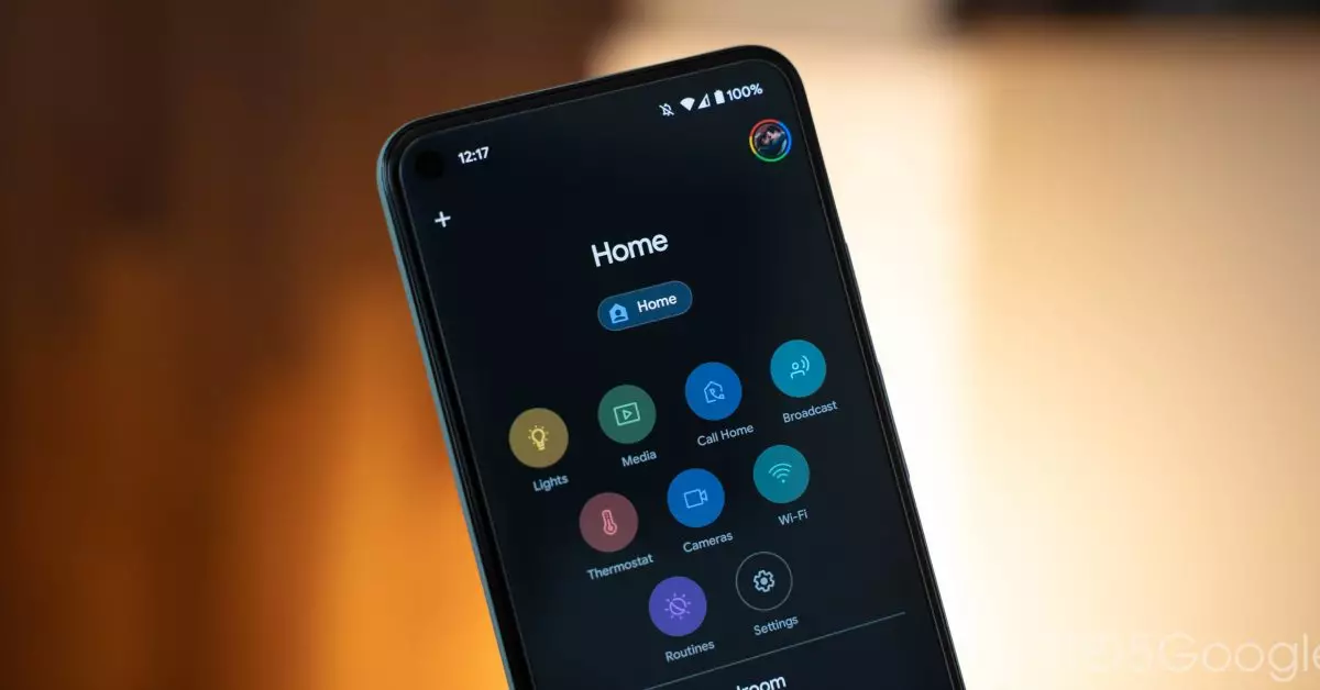 Google Home app ua toe fa'afouina le Wi-Fi 'Meafaigaluega' tab