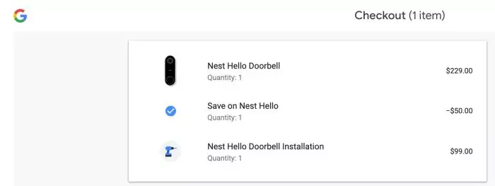 Namestitve Google Store Nest