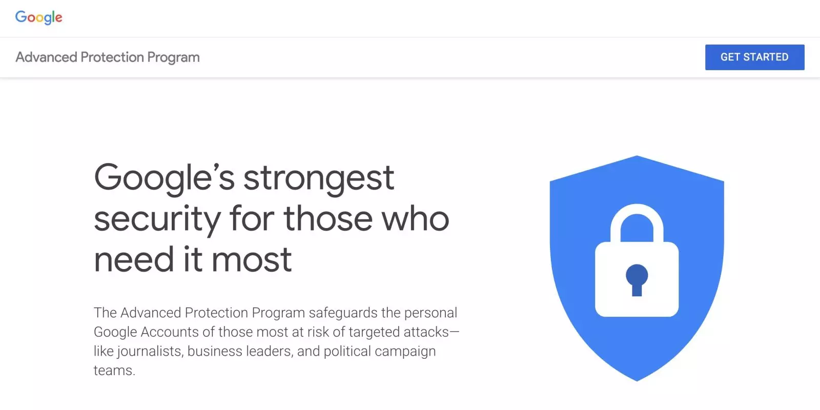 Google annuncia il programma di protezione avanzata per gli account 