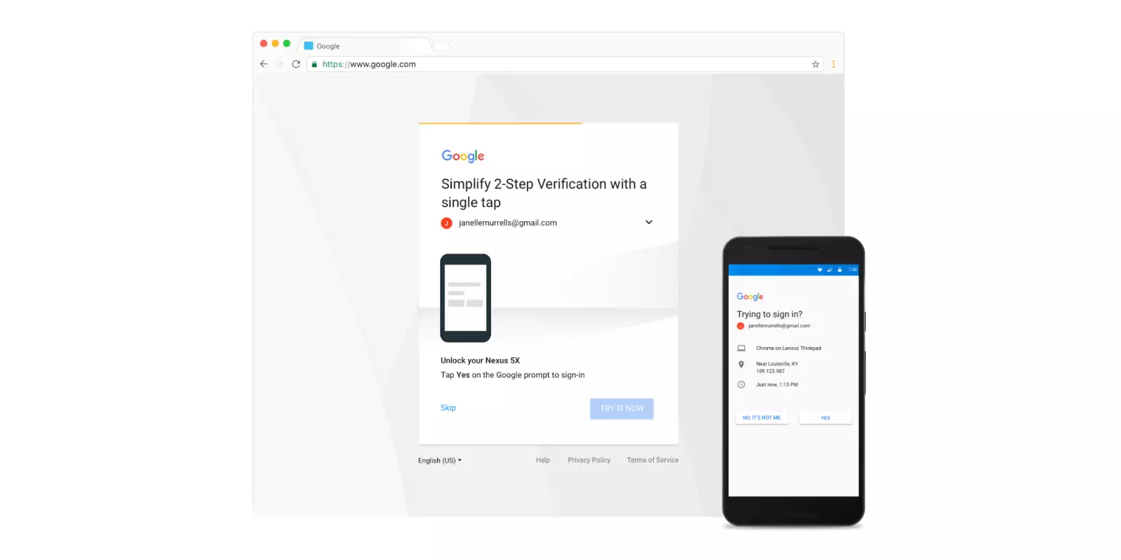 Il processo di verifica in due passaggi di Google Prompt è stato rinnovato con informazioni sul dispositivo e sulla posizione 9348_1